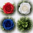 35.4" Large Artificial Five-Pointed Star Shaped Patriotic Topiary Trees ...