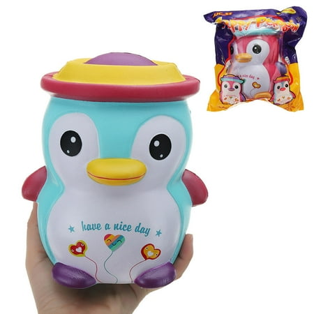 JJC_SS Squishy Happy Penguin Huge Jumbo 18cm Kawaii Soft Slow Rising ...