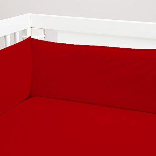 Baby Crib Red Fitted Sheet Only - 200 Thread Count 100% Cotton - Soft ...