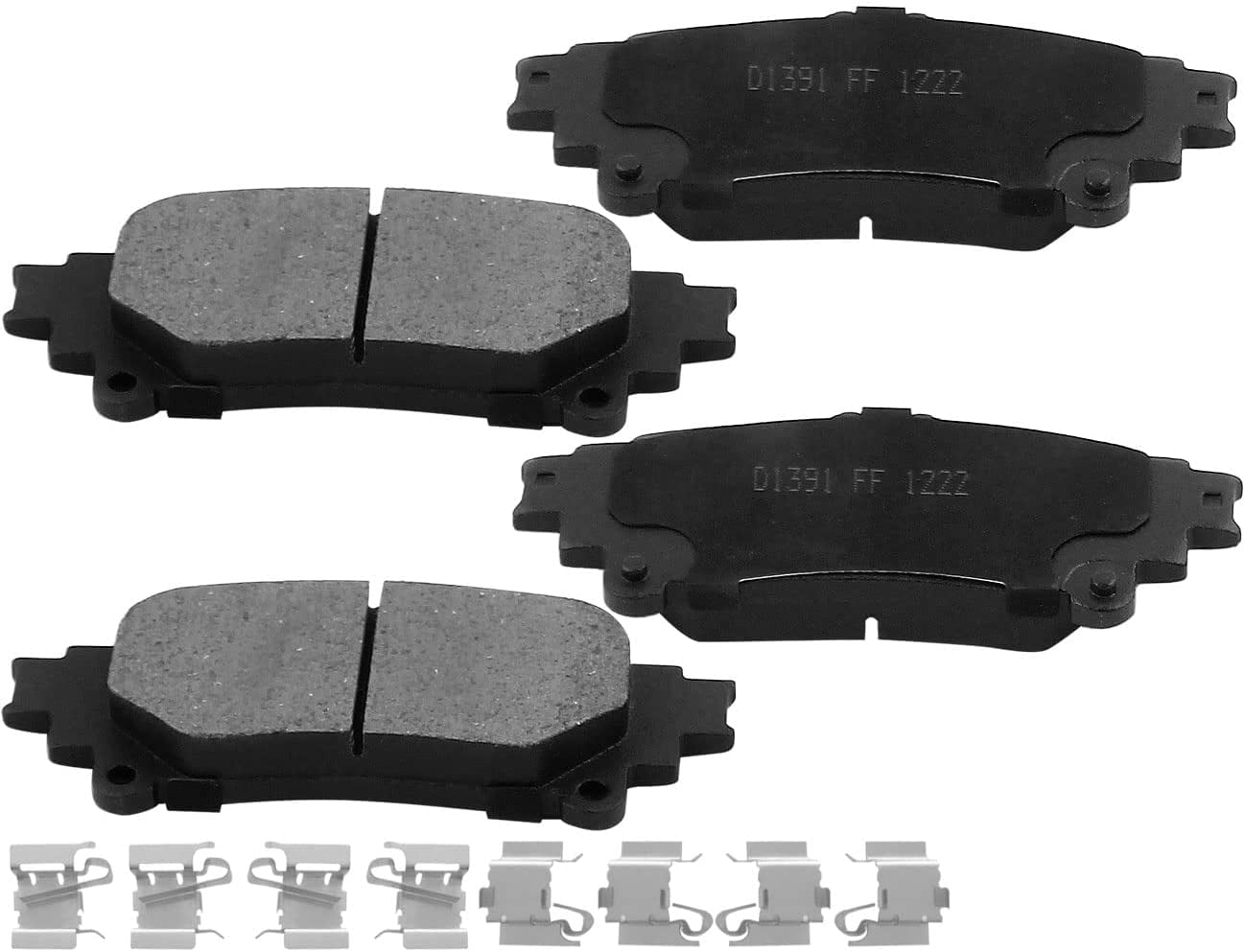 Afa Motors Rear Brake Pads w/Hardware Kits Fits Lexus GS Turbo GS200t ...