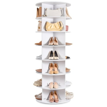 SULIVES 360° Spinning Shoe Rack: 7 Storage Layers, Holds 28 Pairs, for ...
