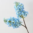 22” Artificial Lilac Flower Branch Real Touch Gradient Purple Fake ...