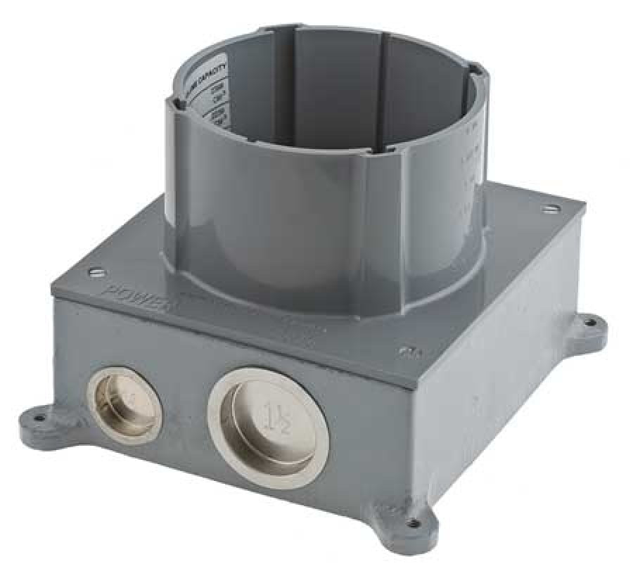 Hubbell Wiring Systems S1CFB Cast Iron System One Concrete Floor Box ...