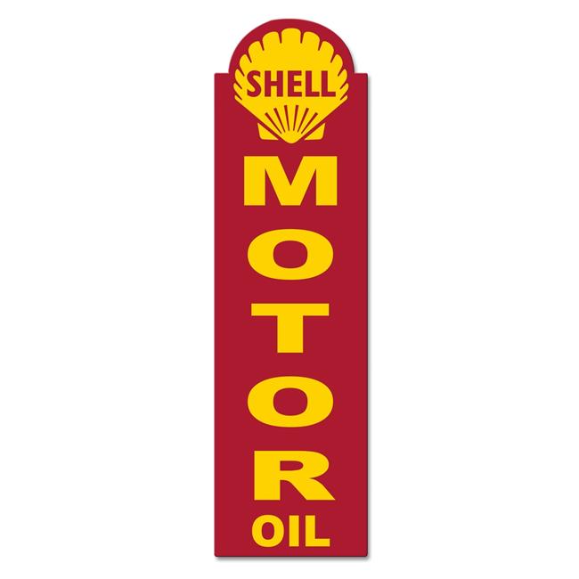 Shell SHL254 30 x 8 in. Shell Motor Oil Plasma Metal Sign - Walmart.com