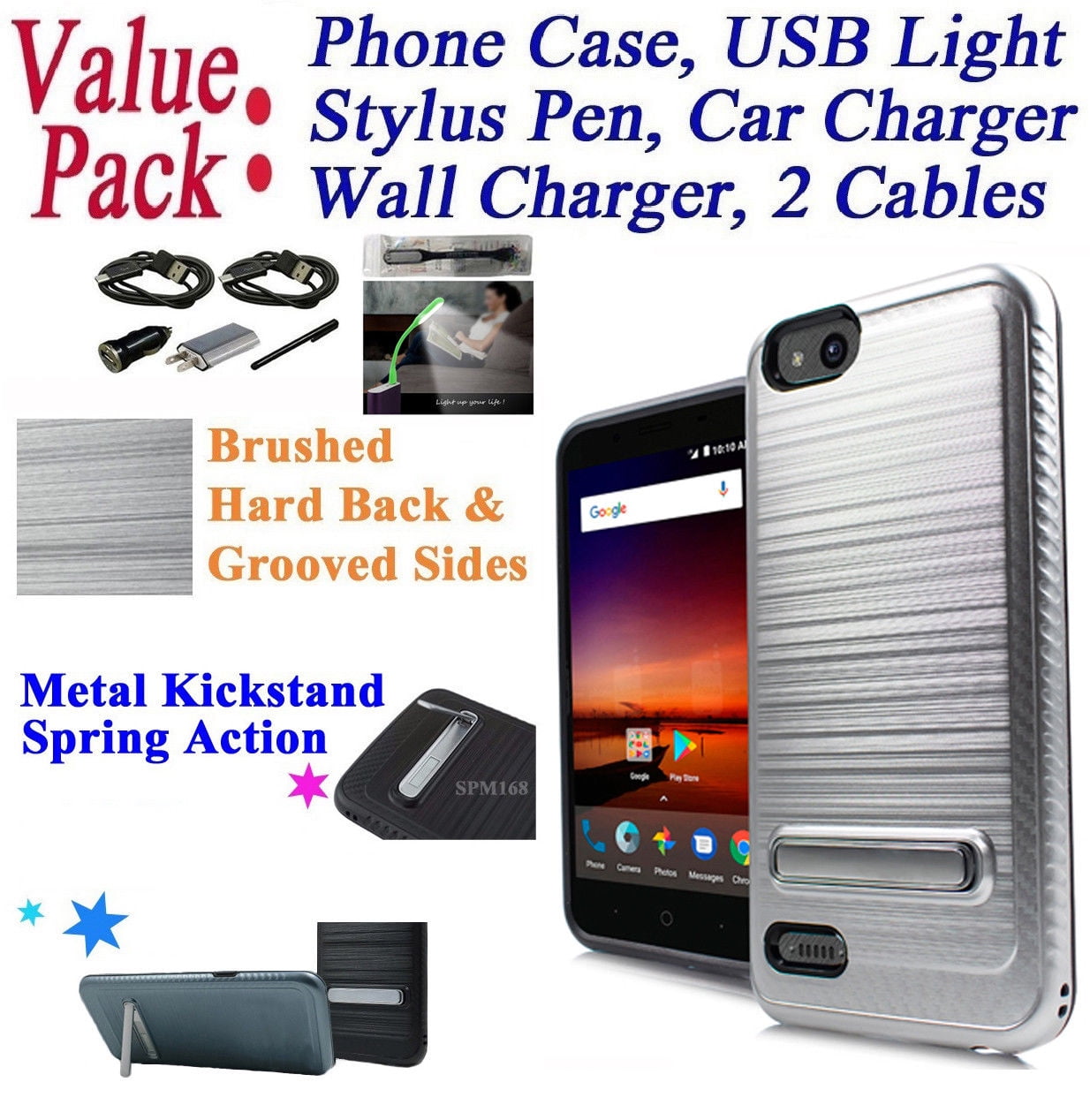 Value Pack + for 5" ZTE Fanfare 3 AVID 557 Avid 4 BLADE VANTAGE Case ...