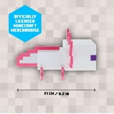 "Paladone Minecraft Axolotl Light, Pixelated Game Room Mood Lamp, 5 ...