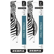 Zebra G-Series Liquid Gel Pen Refill, Fine Point, 0.7mm, Black Ink, 2 ...