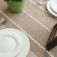 SEARIPE Rectangle Cotton Linen Tablecloth with Tassels, Color Block ...