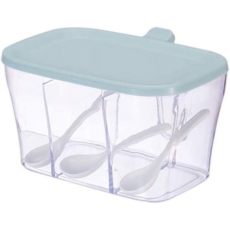 SHAR Kitchen Salt Sugar MSG Condiment Dispenser One-Handed Press Open ...