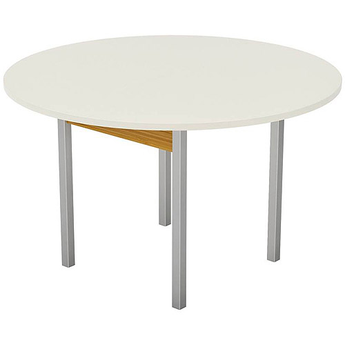 Commercial Round Table, White - Walmart.com