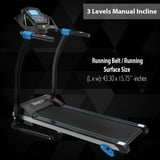SereneLife Smart Digital Slim Folding Home Treadmill, Bluetooth, 2.5 HP ...