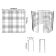 Metal Tree Trunk Protector Black Iron Mesh Guard Gardening Plants ...