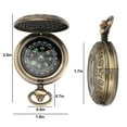 Outdoor Vintage Compass, EEEkit Brass Pocket Watch Compass Clamshell ...