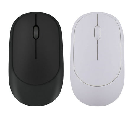 Mirror wind Slim Wireless Mouse AAA Battery Operated Mice with USB ...