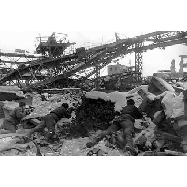 24x36 gallery poster, Soviet soldiers in the Red October Factory ...