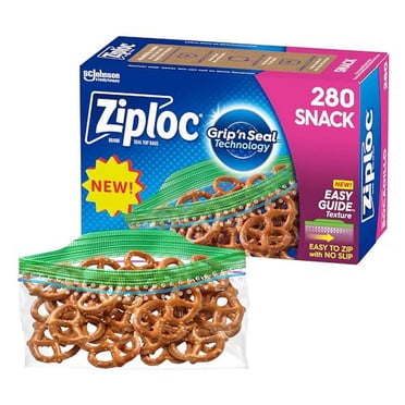 Oversized Ziploc Stand and Fill XL Big Bags, Large Storage, 4 Count ...