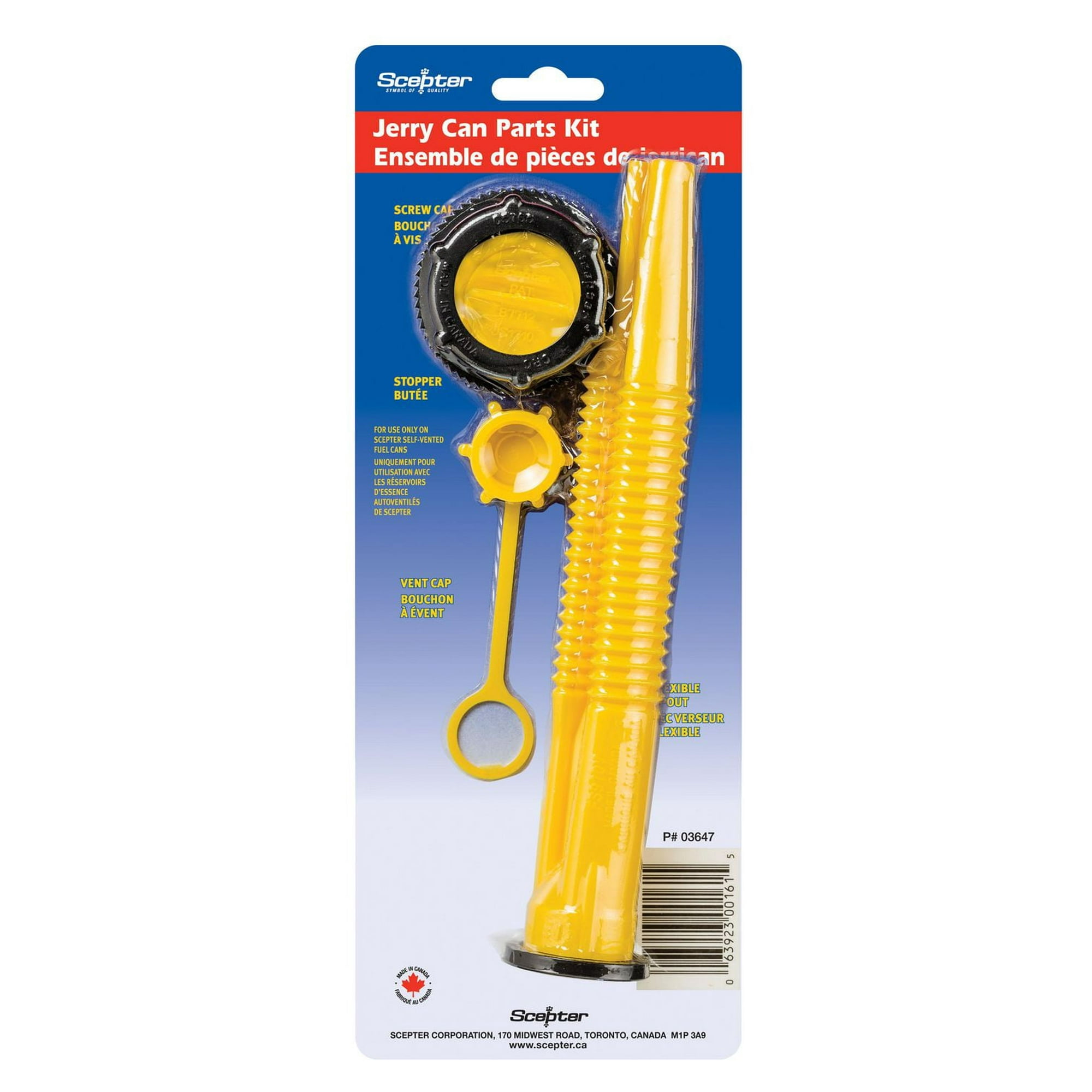 Click here for Scepter Jerry Can Parts Kit prices