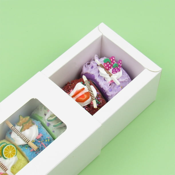 Cupcake Biscuits Package Box Party Single Use Portable Transparent ...