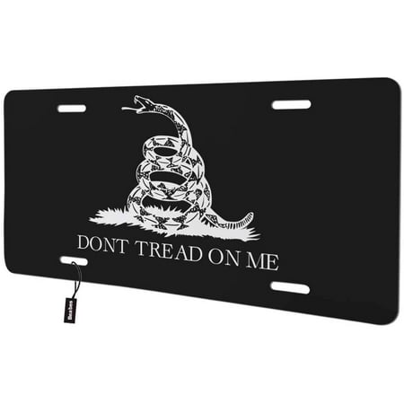 Beabes Don't Tread on Me Front License Plate Cover,Silhouette of Snake ...