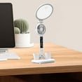 oshhnii Desk Light with Fan Portable Fan Clock and Lamp 3 in 1 Design ...