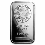 1 oz Silver Bar - Buffalo - Walmart.com