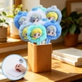 4Pcs Plush Pom-pom Gel Pens Cute Cartoon Student Gel Pen 0.5mm Black ...