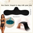 4pcs Washable Fabric Bra Pads - 3-Layer Underbust Sweat-Absorbing ...