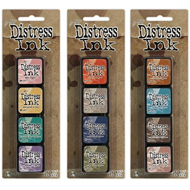 Ranger Tim Holtz Distress Mini Ink Pad Kits #4, #5 and #6 Bundle ...