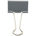 JAM Paper Colorful Binder Clips, Medium, 1 1/4 inch (32 mm), Gray, 15 ...
