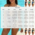 Fengqque Women's Deep V-neck Color Blocking Bathing Suit Open Back One ...
