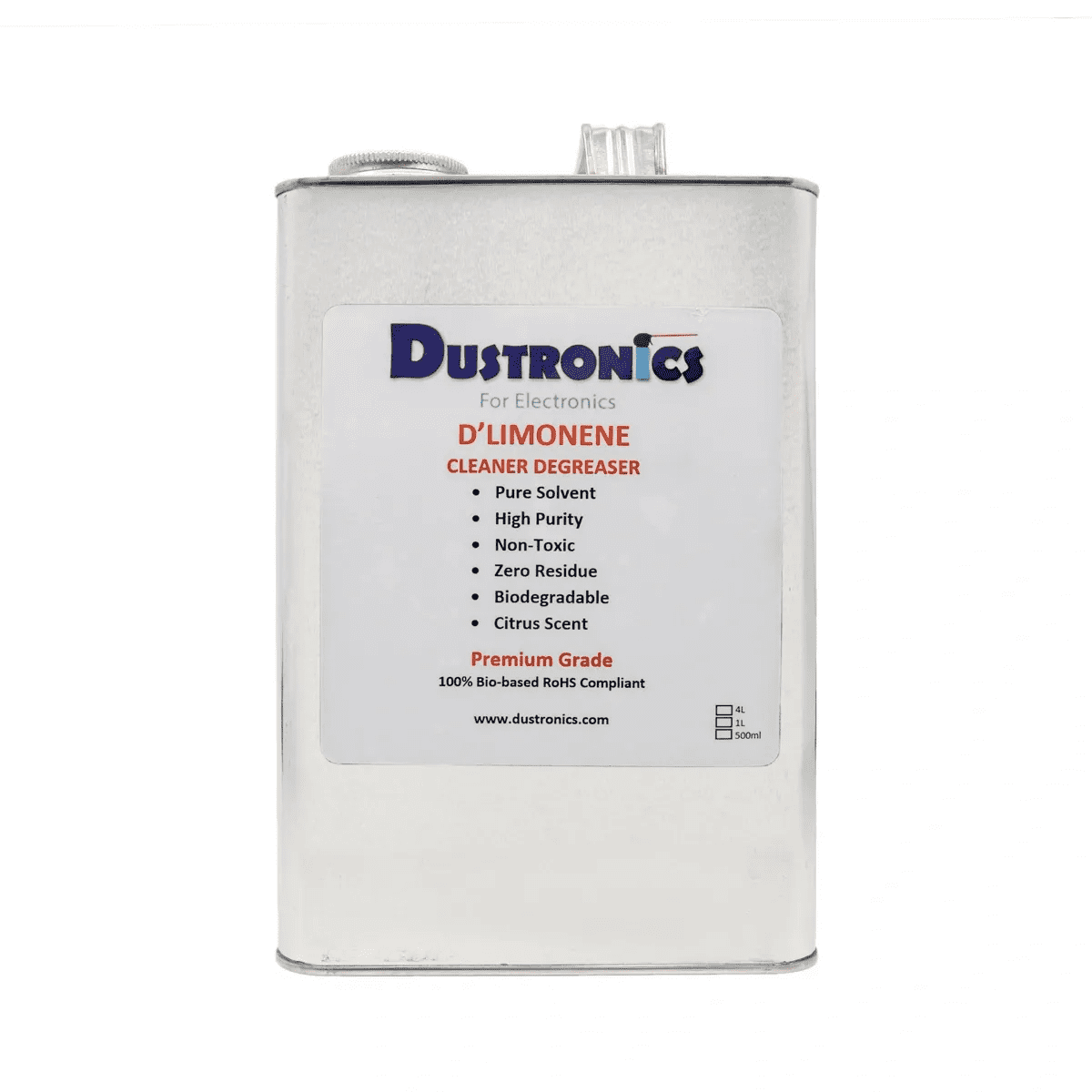 Click here for Dustronics Ultra Pure Dlimonene 4 Litre 4 L prices