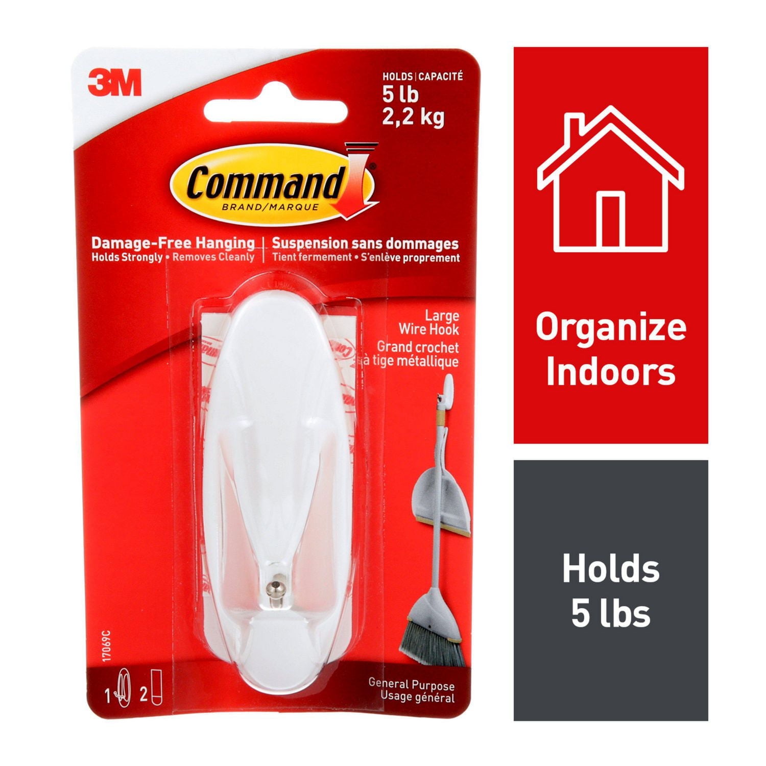 Click here for Command Wire Hooks 17069c  Large L prices