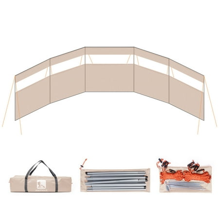 Eccomum Folding Camping Windscreen Beach Windshield Shelter Outdoor ...