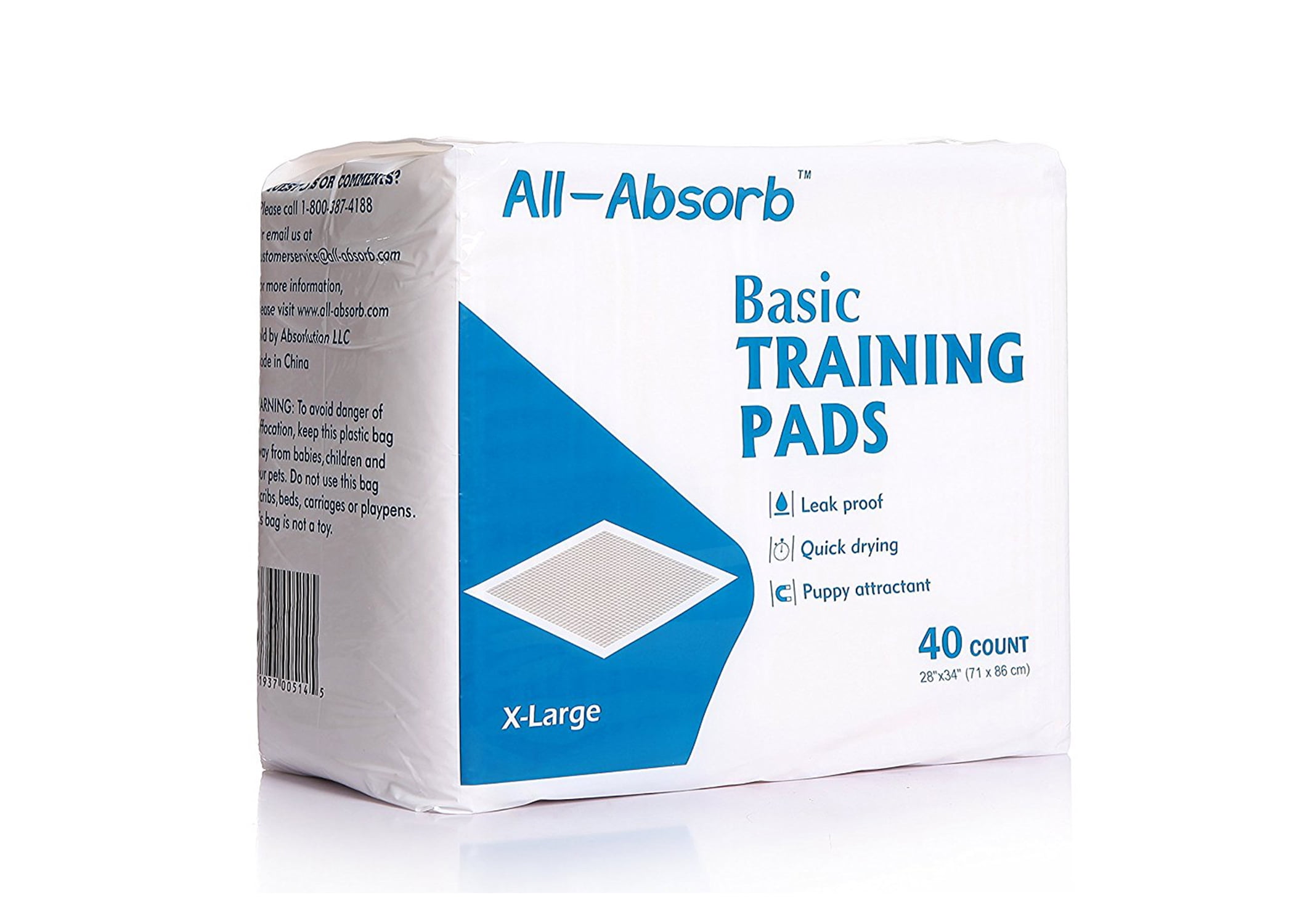 Basic Training Pads, 28"x34", 40 ct - Walmart.com