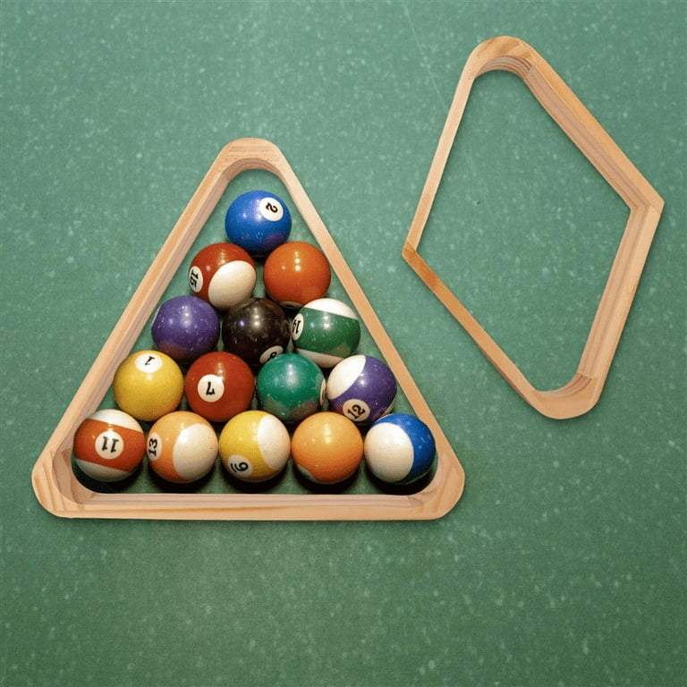 Wooden Billiard Rack Billiard 8 Triple cornered Rack and 9 Diamond Billiard Rack for Billiard Pool Table Walmart