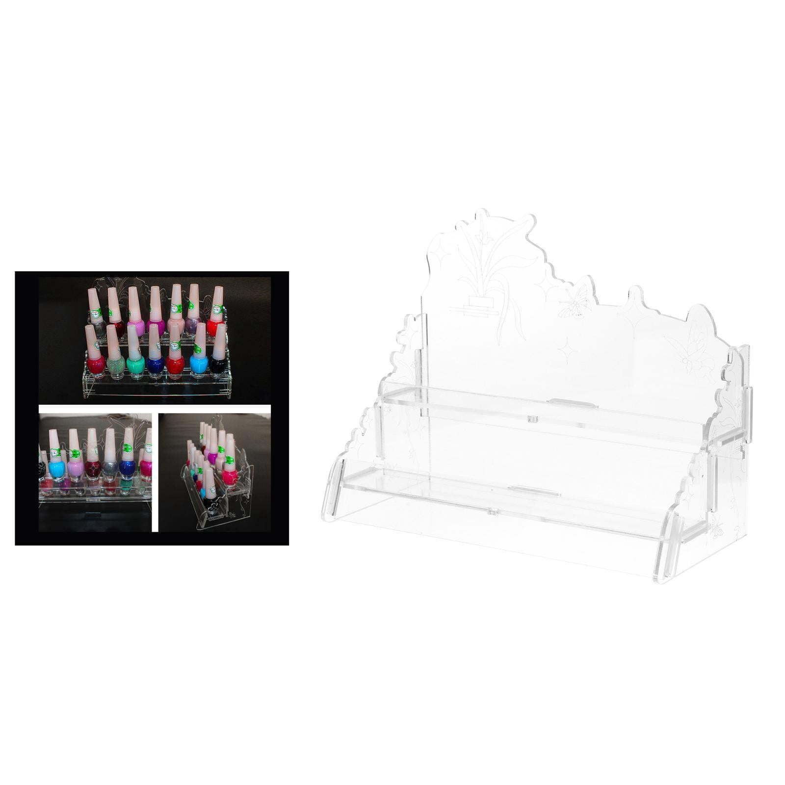 Nail Organizer Clear Acrylic Multi Layer Display Shelf Showcase ...
