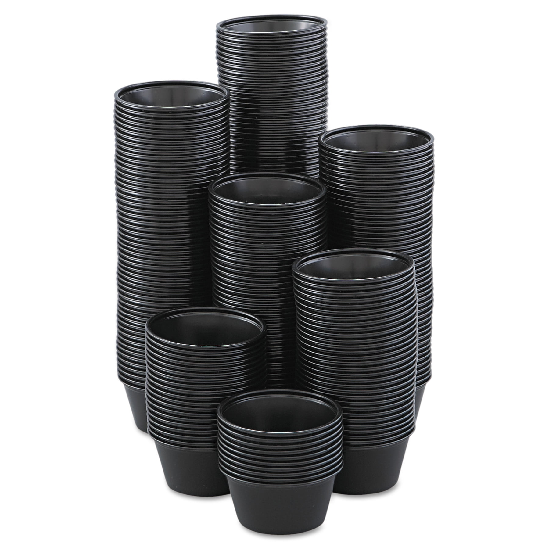 Buy Solo Cup Company 2 Oz Polystyrene Portion Cups, Black, 250 count ...