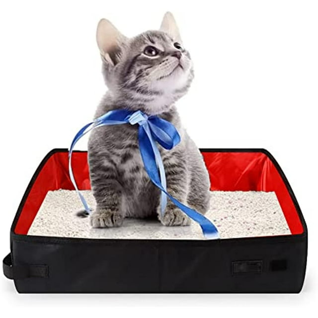 Ofocase Portable Cat Litter Carrier Outdoor Collapsible Litter Box ...