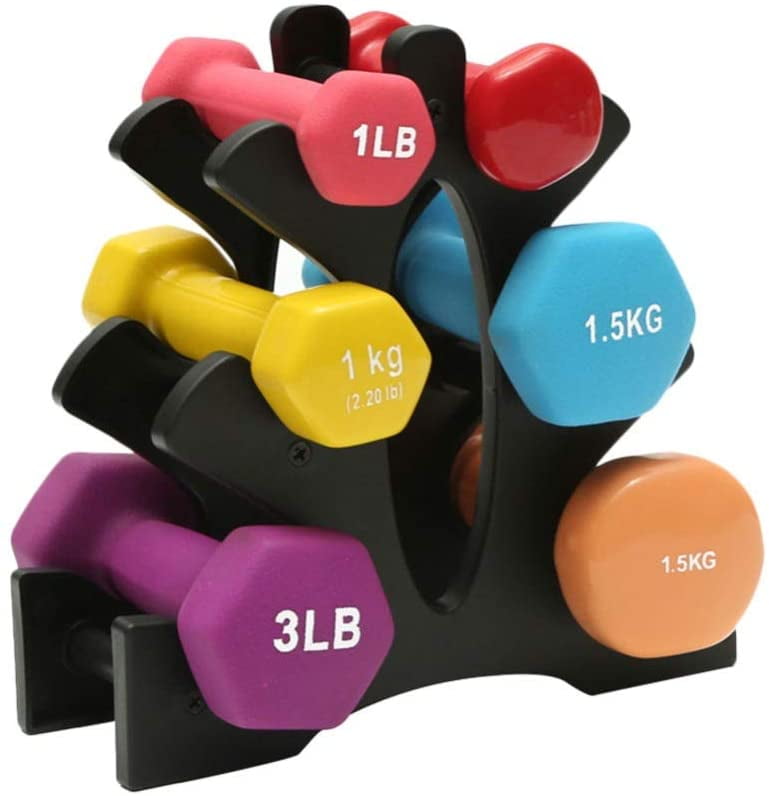 Cheers.US 3-Tier Storage Rack for Small Hand Weights Lifting Dumbbell ...