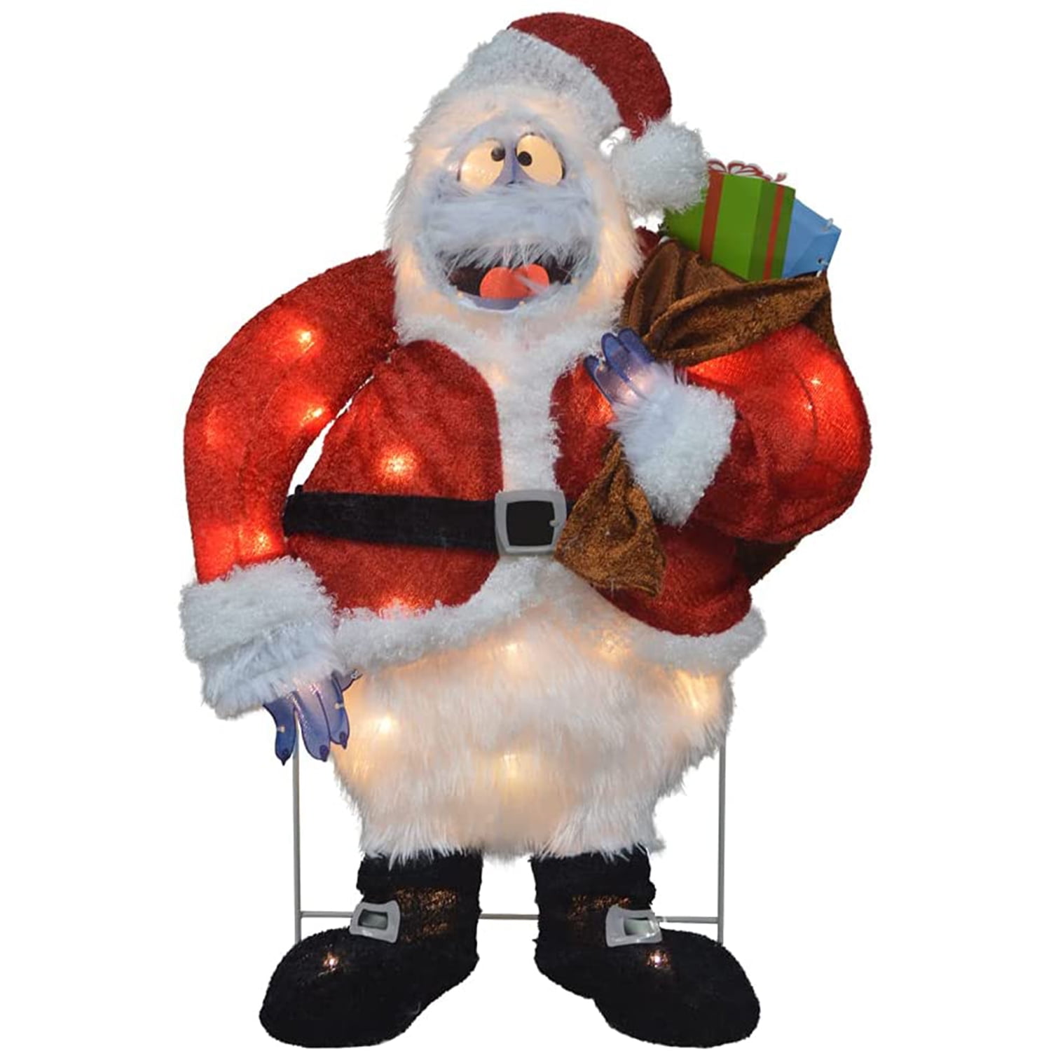 Click here for Productworks 24 Inch Santa Bumble Pre-Lit Christma... prices