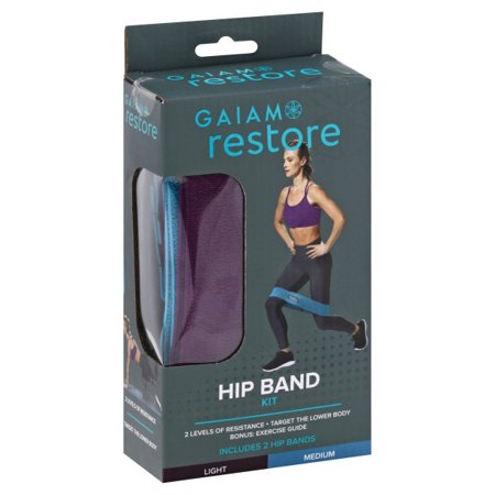 Gaiam Restore Booty Bands Resistance Loops Hip Band Circle, Set of 2 ...