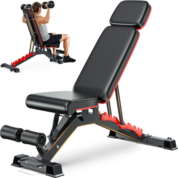 GMWD Chest Press Machine, 1050LBS Bench Press Machine with Independent ...