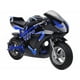 MotoTec Pocket Bike Blue Mini Motorcycle Powered Ride-On - Walmart.com