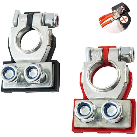 2pcs Car Battery Terminals Lug Car Battery Connector Clamp,positive ...