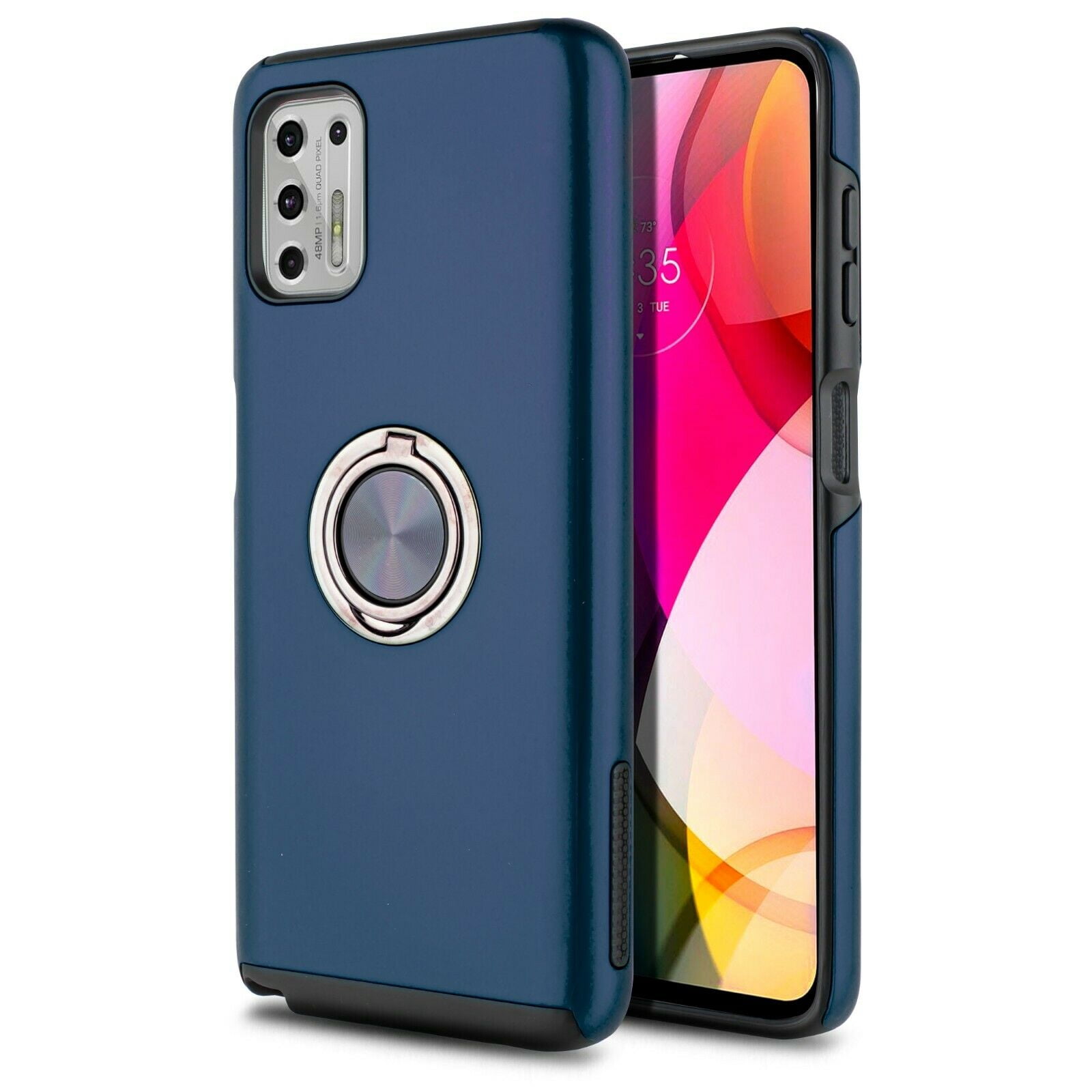 for Motorola Moto G Stylus 2021 Ring Stand Phone Case Magnet Mount ...