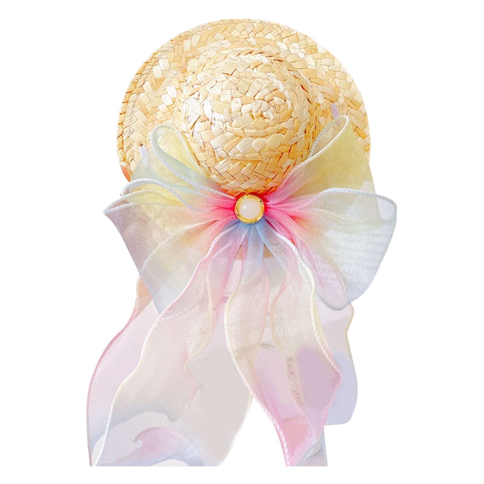 Cat Hat - Faux Pearl Design - Colorful Ribbon - Allergy-Free - Easy ...