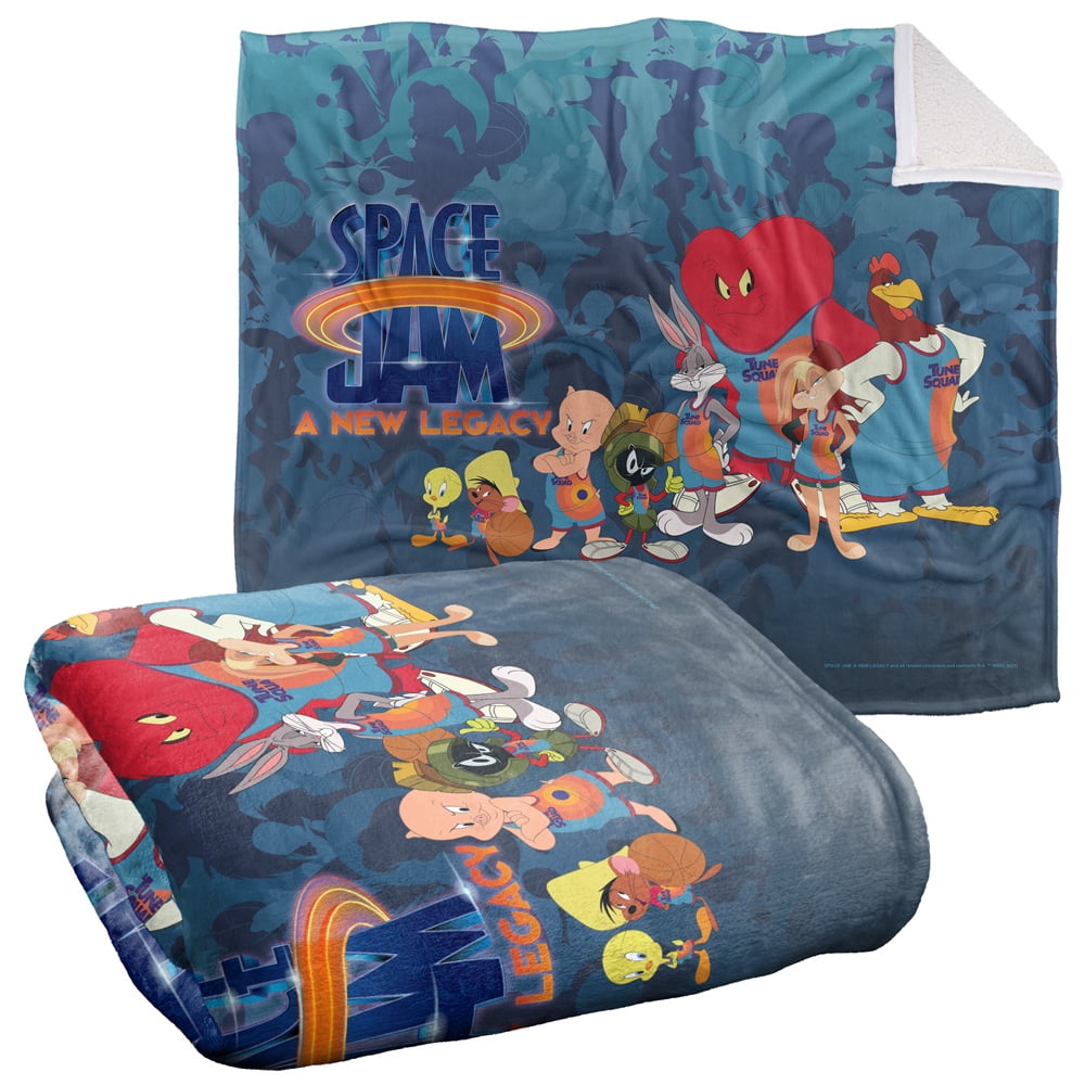 Space Jam: A New Legacy Blanket, 50"x60", Toon Squad Silky Touch Sherpa ...