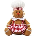 2PCS Gingerbread Man Plush Toys, Christmas Tree Topper Decorations ...