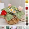 Temacd 1 Set Vibrant Color Simulation Flower Creative DIY Crochet Kit ...