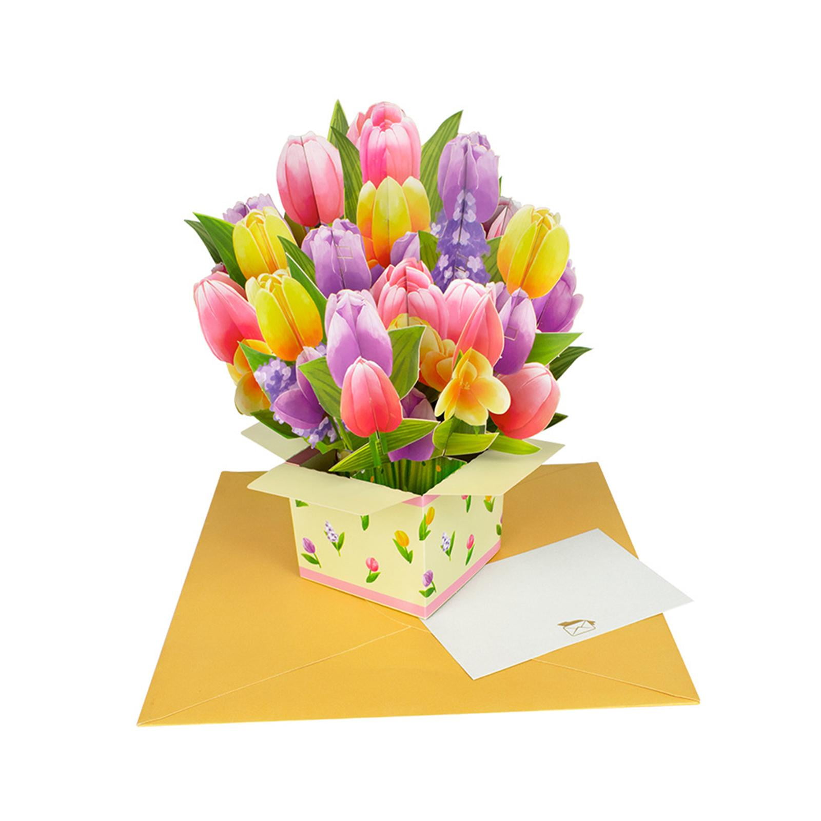 Click here for Elodie 3d Paper Flower Bouquet Greeting Card Birth... prices